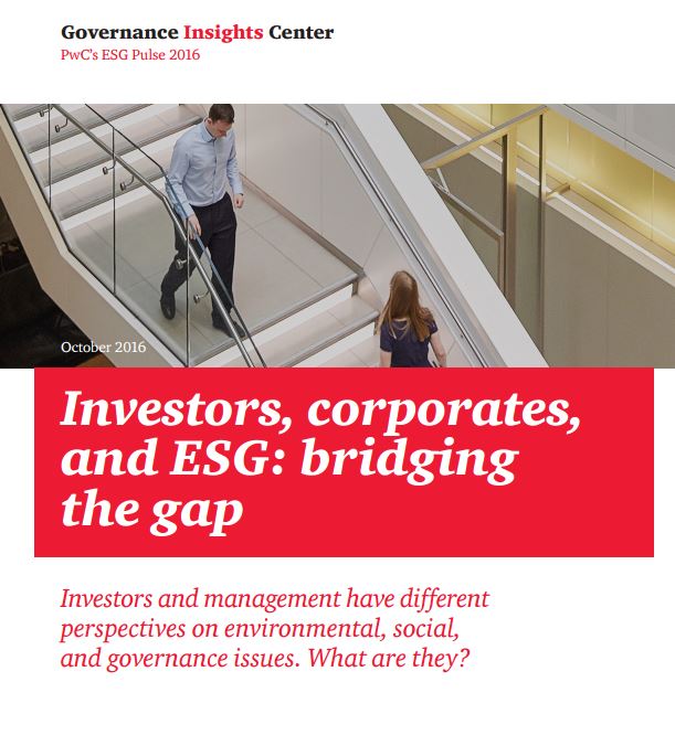 Investors, corporates, and ESG: bridging the gap – Sustainability ...