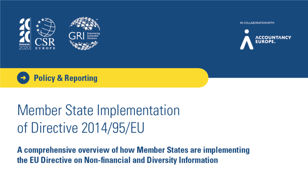 New CSR Europe and GRI publication on the implementation of the EU ...