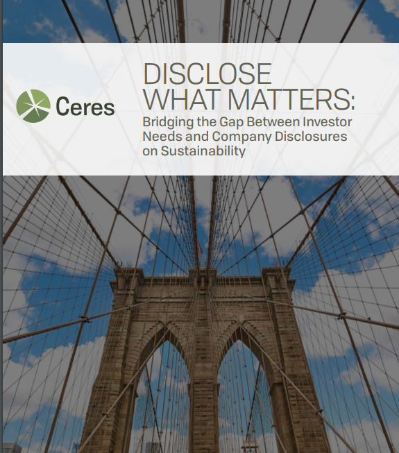 New Ceres analysis reveals gap between what investors want and what ...