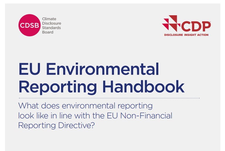 CDSB and CDP release handbook to meet challenges of environmental and ...